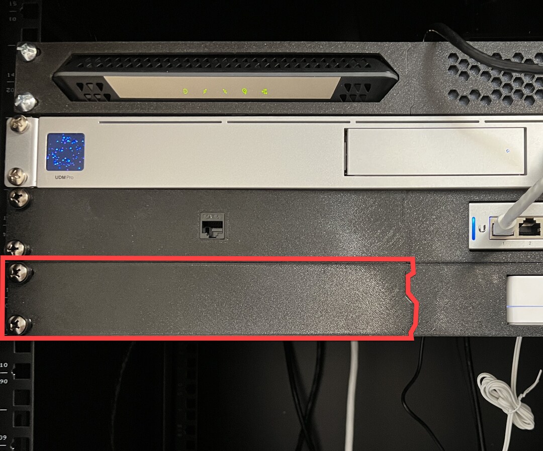 Modmount - 1U Blank Rackmount Plate Rackmount Adapter for Network ...