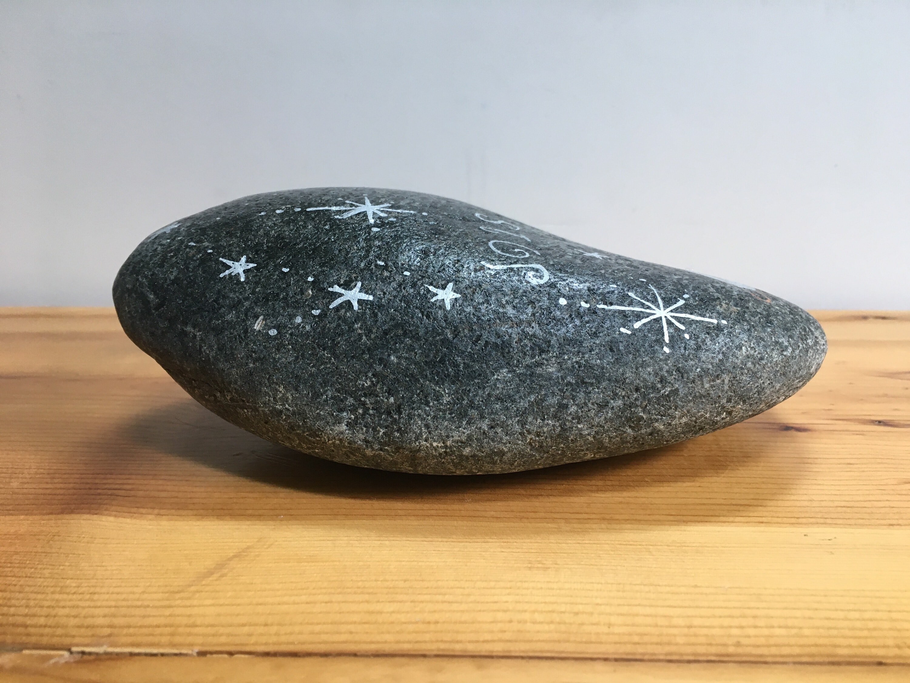 Painted Stone Door Stop Housewarming Gift. Heavy Doorstopper ...