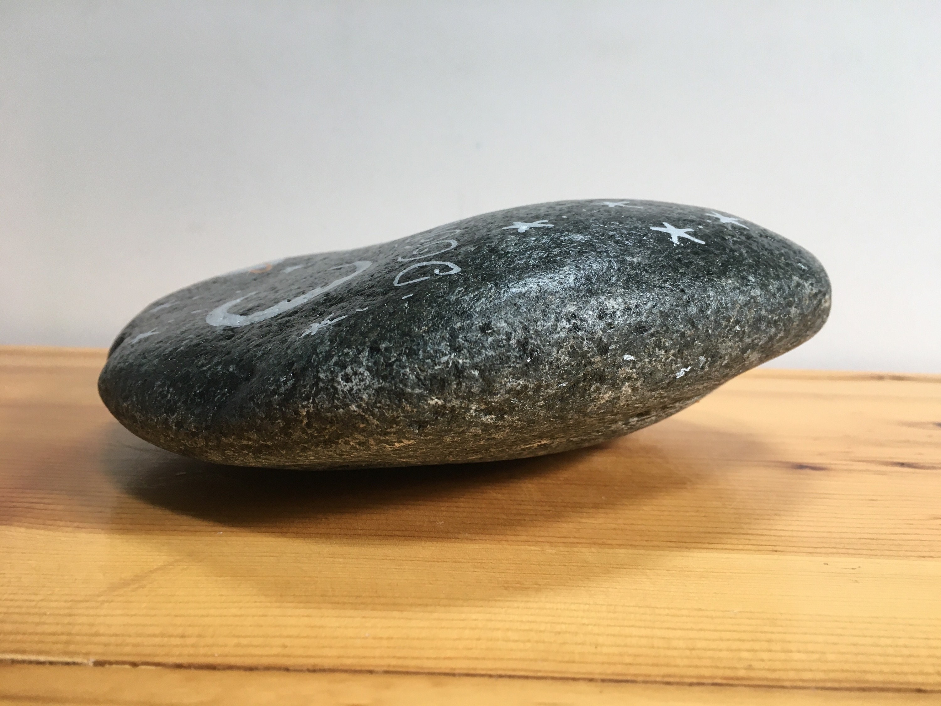 Painted Stone Door Stop Housewarming Gift. Heavy Doorstopper ...