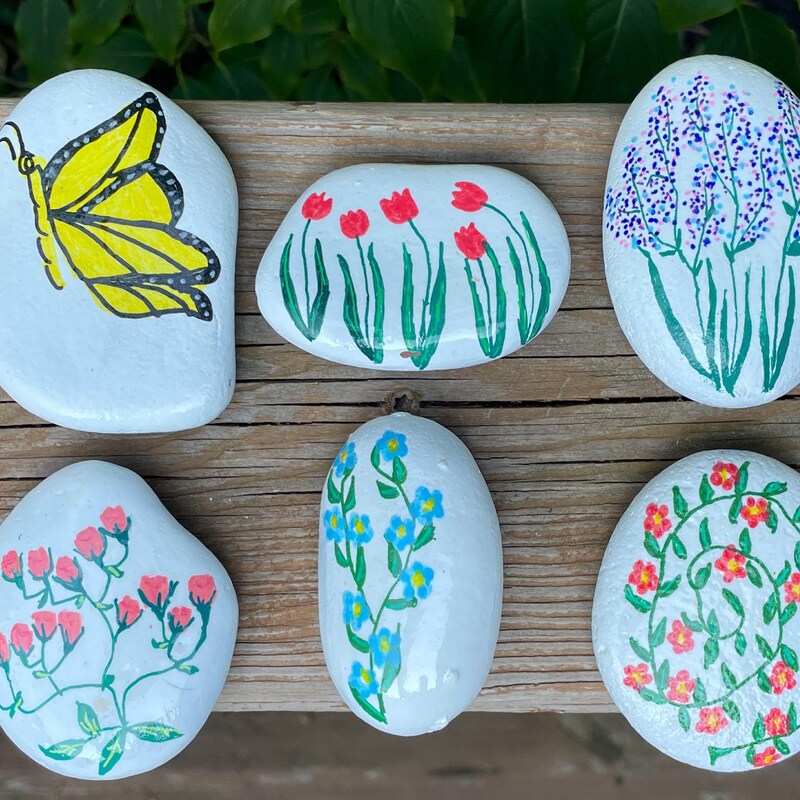 Hand Painted Rocks - Etsy