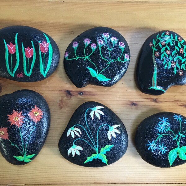 Painted River Rocks - Etsy
