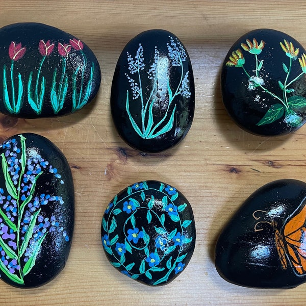 Painted River Rocks - Etsy