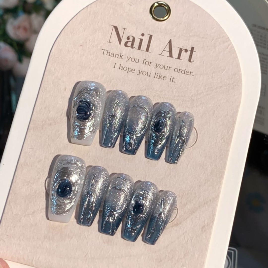 Doura Star River Press on Nails Gel Fake Nails Elegant Nails Artist ...