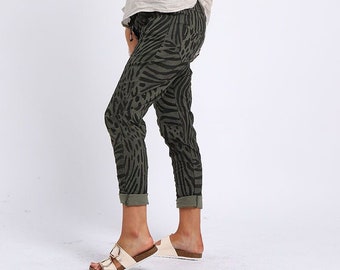 Zebra Print Pants - Etsy