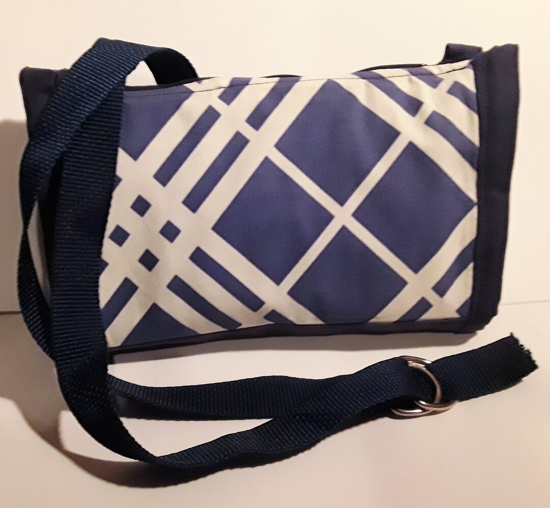 Blue Crossbody Bag/ One of a Kind Bag/shoulder Bag/clutch Bag/fabric ...