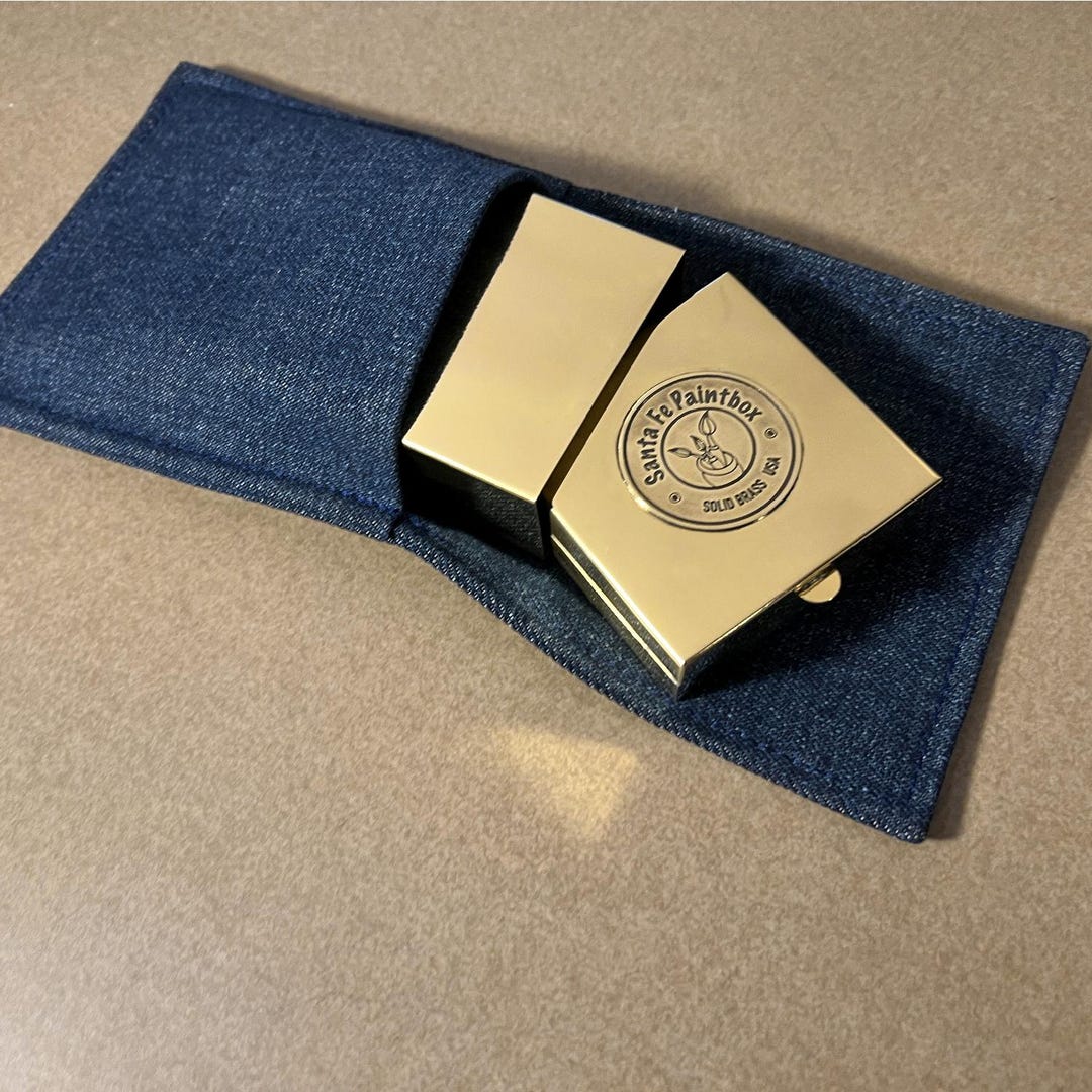 Mini Paintbox, Brass Watercolor Palette, Handmade Brass Palette, Brass ...