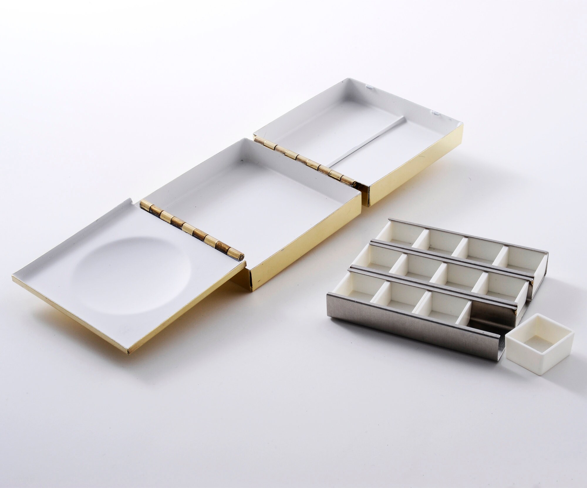 Brass Watercolor Palette Handmade Brass Palette Brass | Etsy