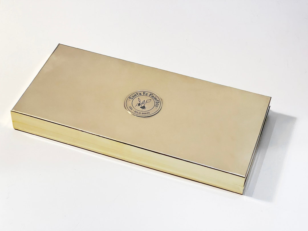 Atelier Paintbox, Brass Palette, Brass Watercolor Palette, Brass ...