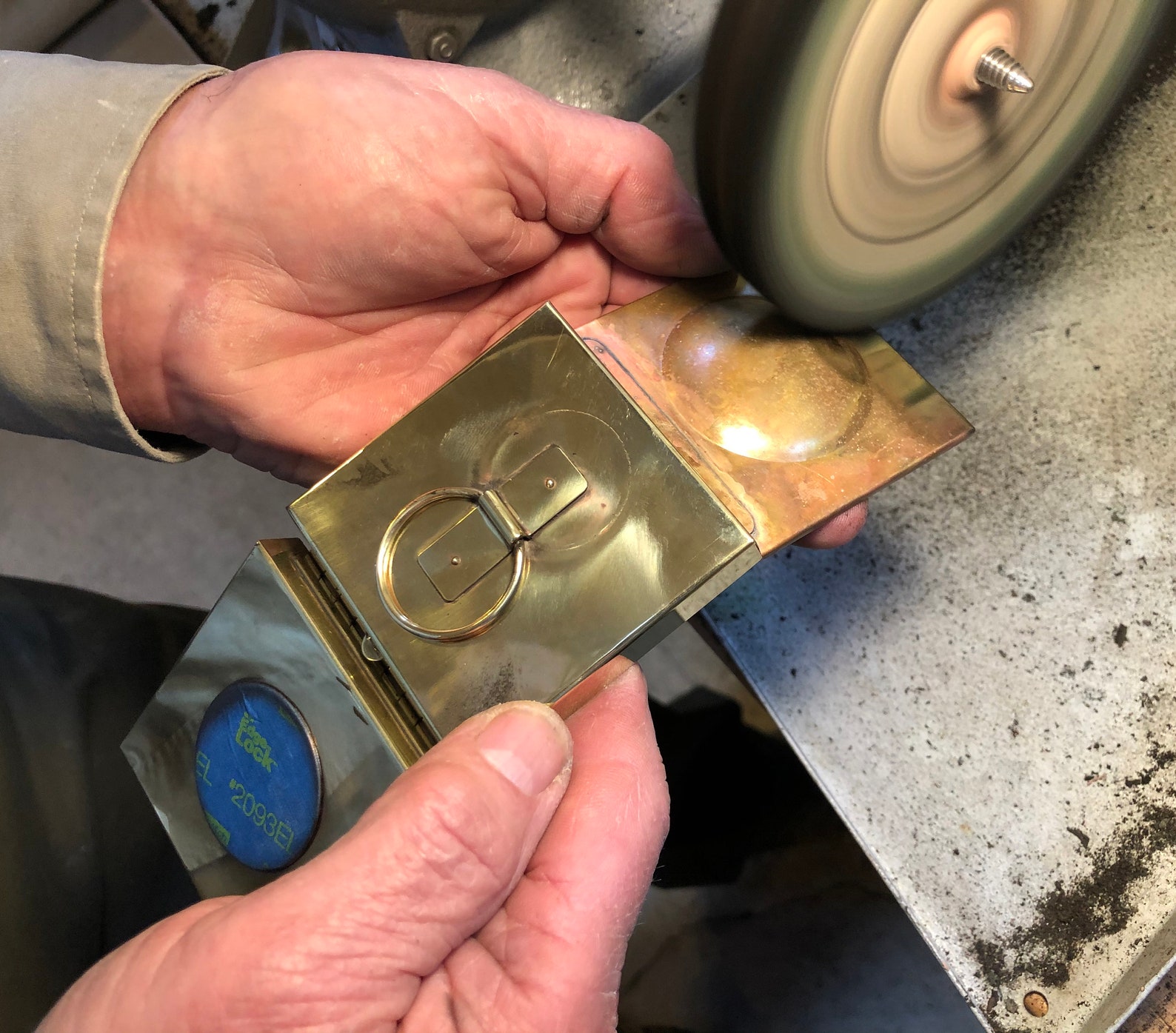 Brass Watercolor Palette Handmade Brass Palette Brass | Etsy