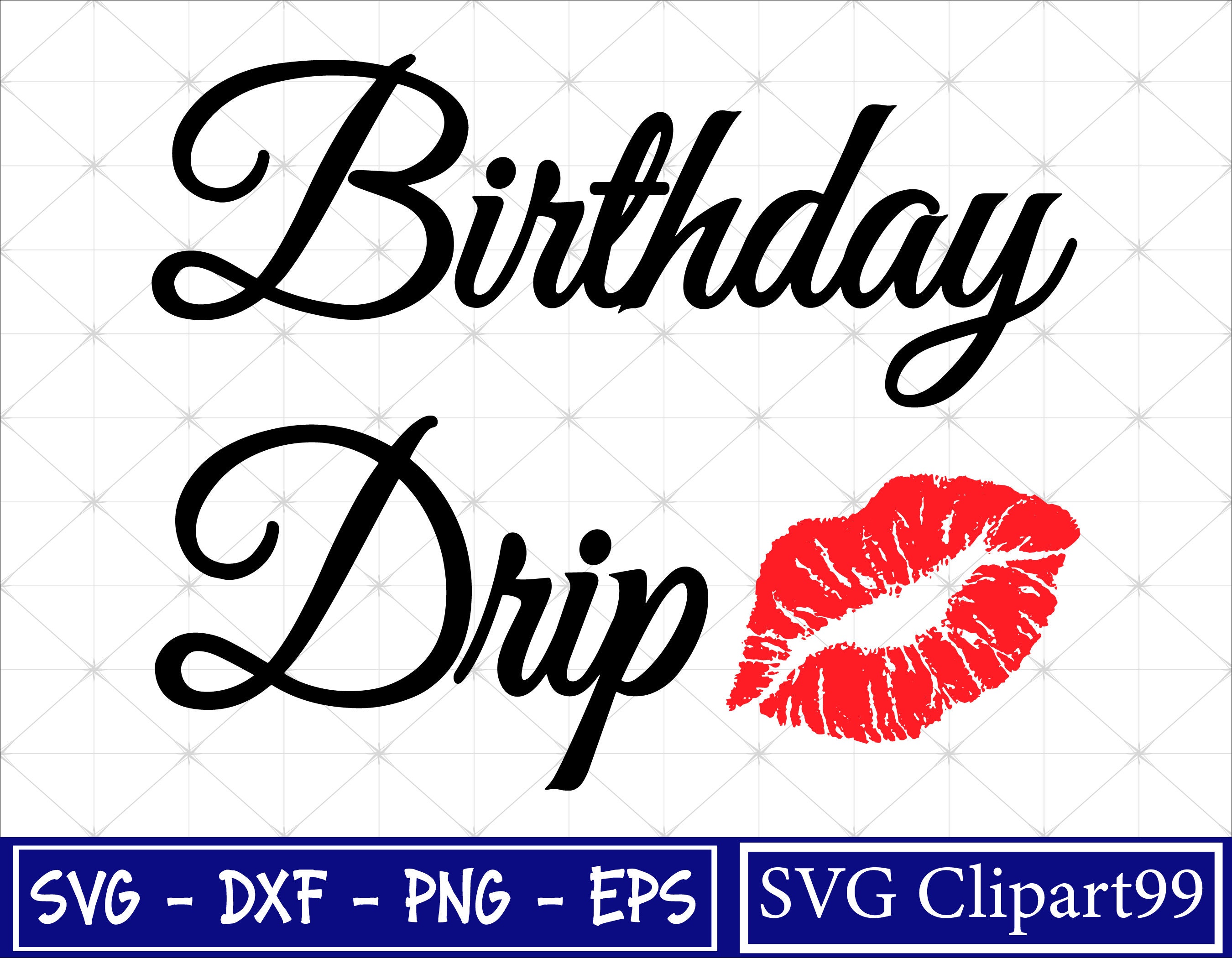 Birthday Drip SVG Happy Birthday to Me Svg Red Lips Birthday - Etsy