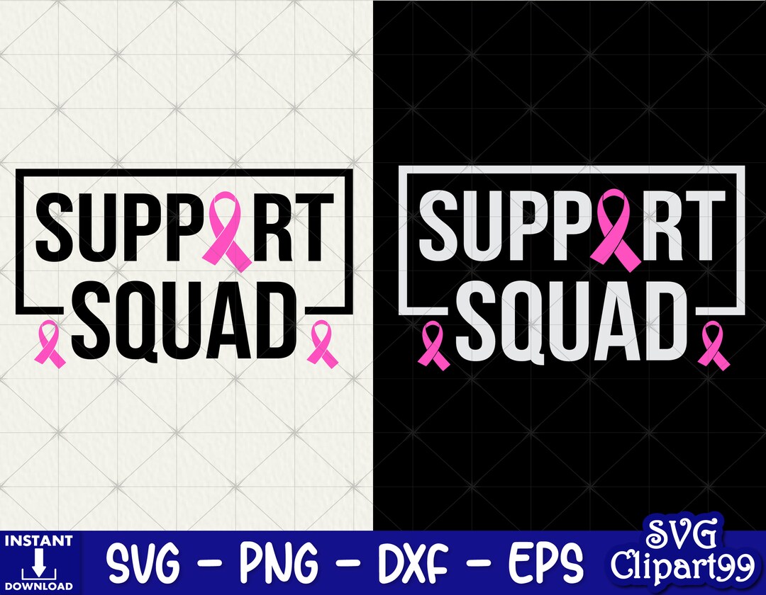 Support Squad Svg, Cancer Svg, Survivor Svg, Cancer Awareness Svg Png ...