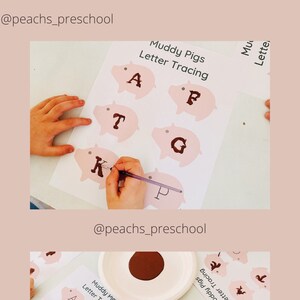 Muddy Pigs Letter Tracing - Etsy