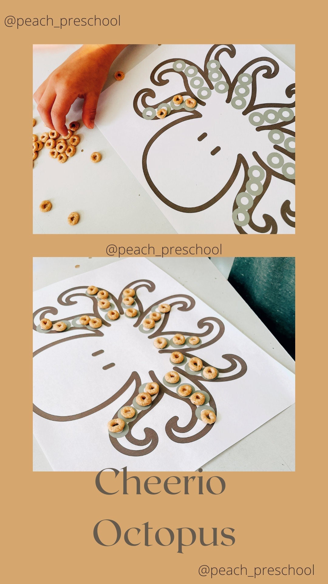 Cheerio Octopus PDF - Etsy
