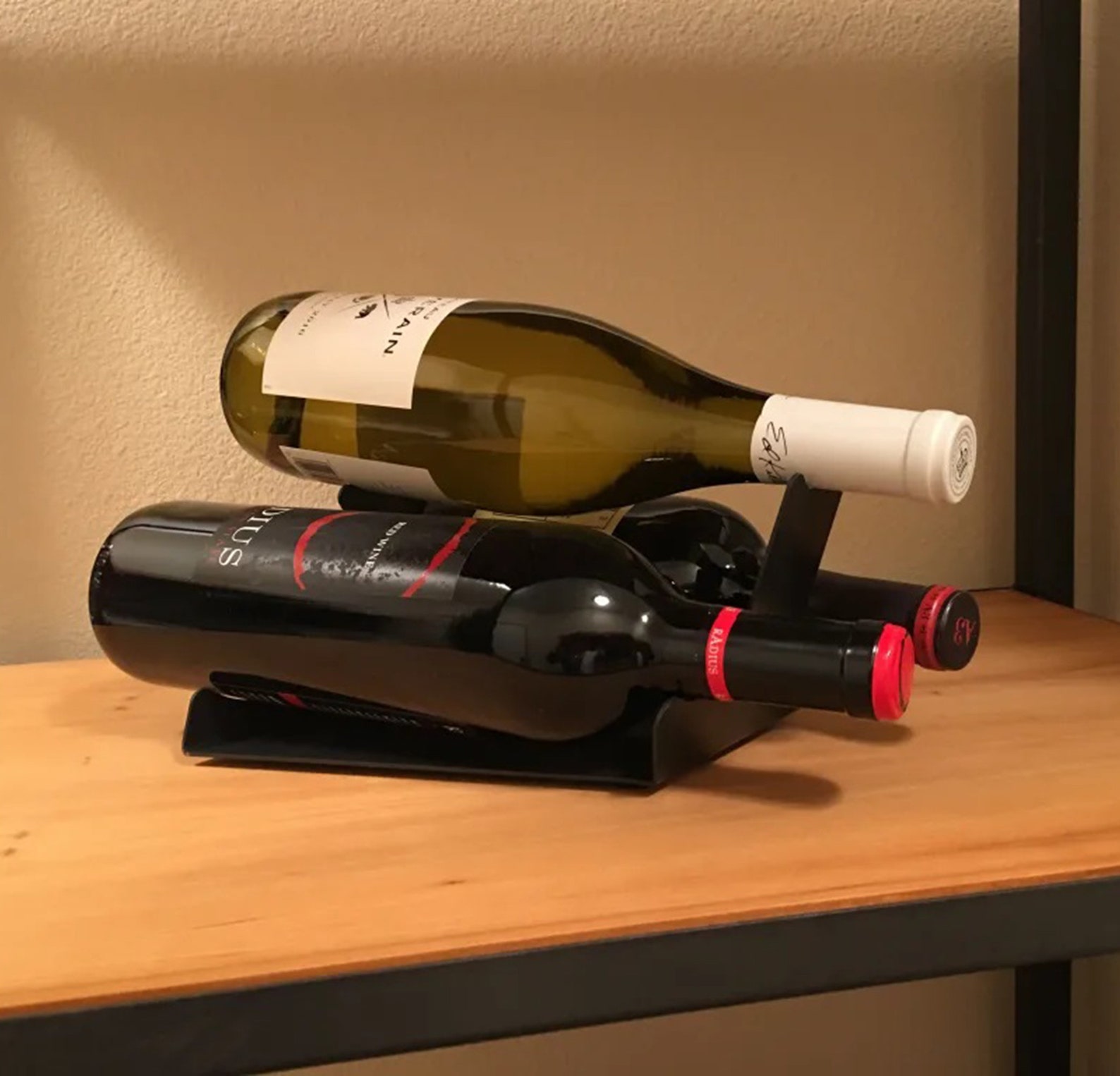 Wine Rack Countertop Wine Rack Minimalist Bottle Holder - Etsy