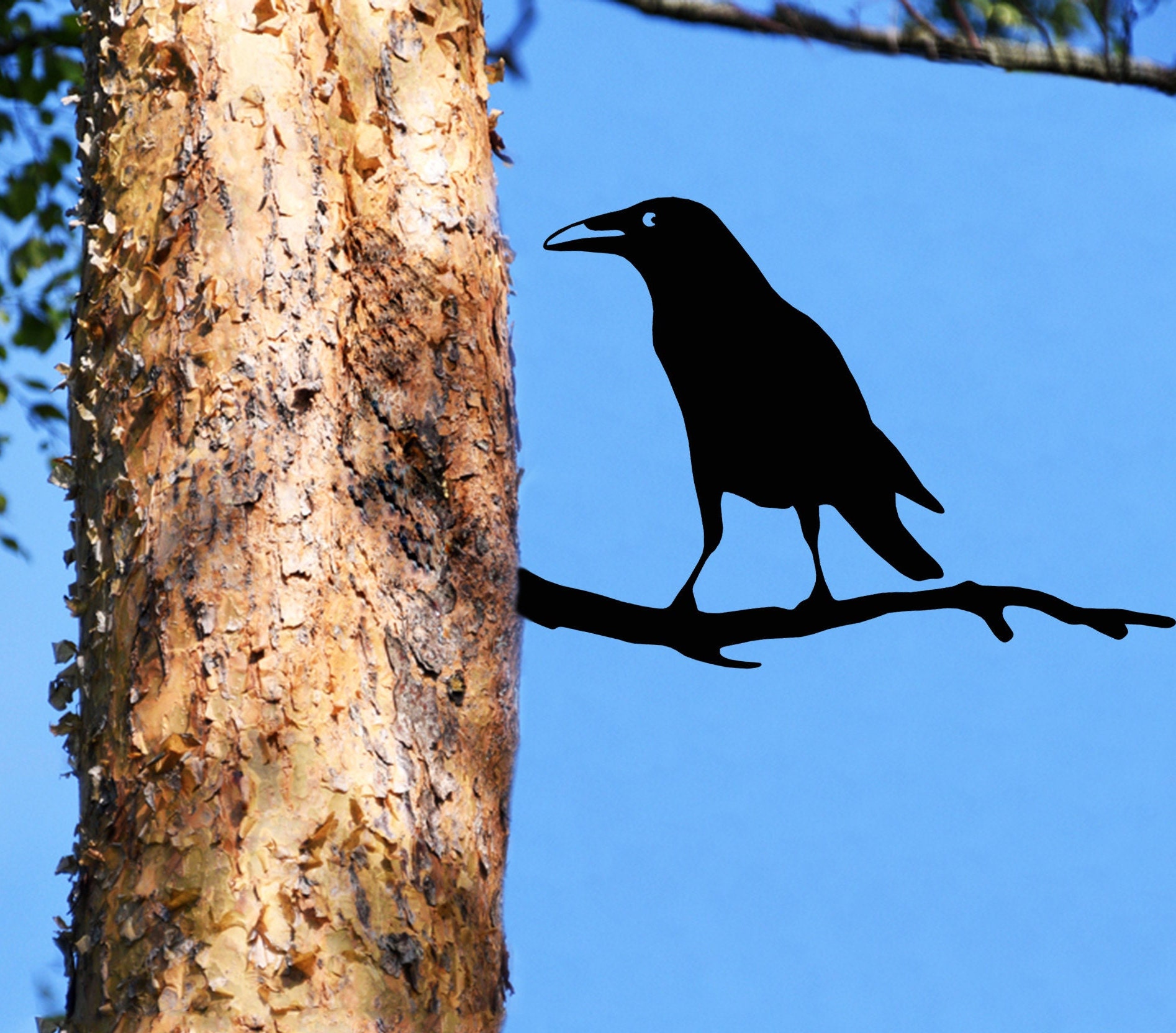 Metal Crow Crow Yard Art Metal Garden Decor Metal Bird - Etsy Canada