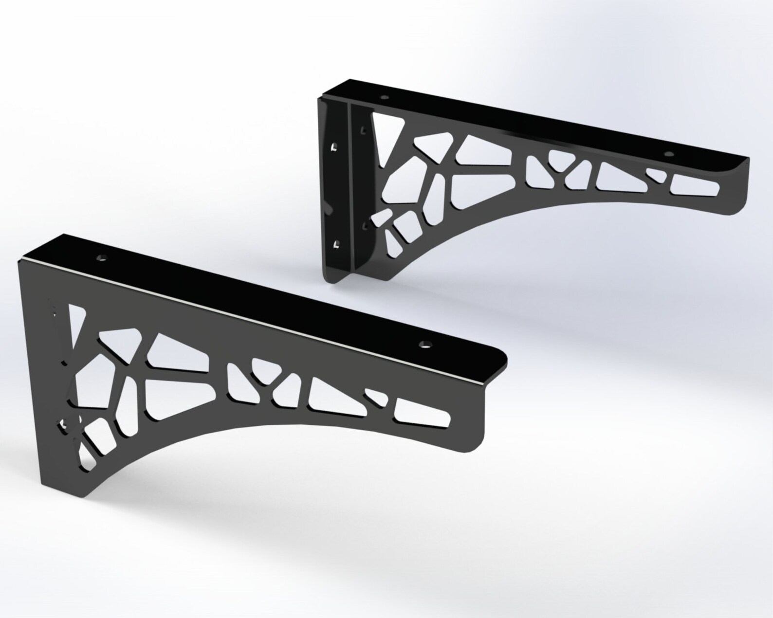 Shelf Brackets, Metal Shelf Brackets Set of 2 - Etsy