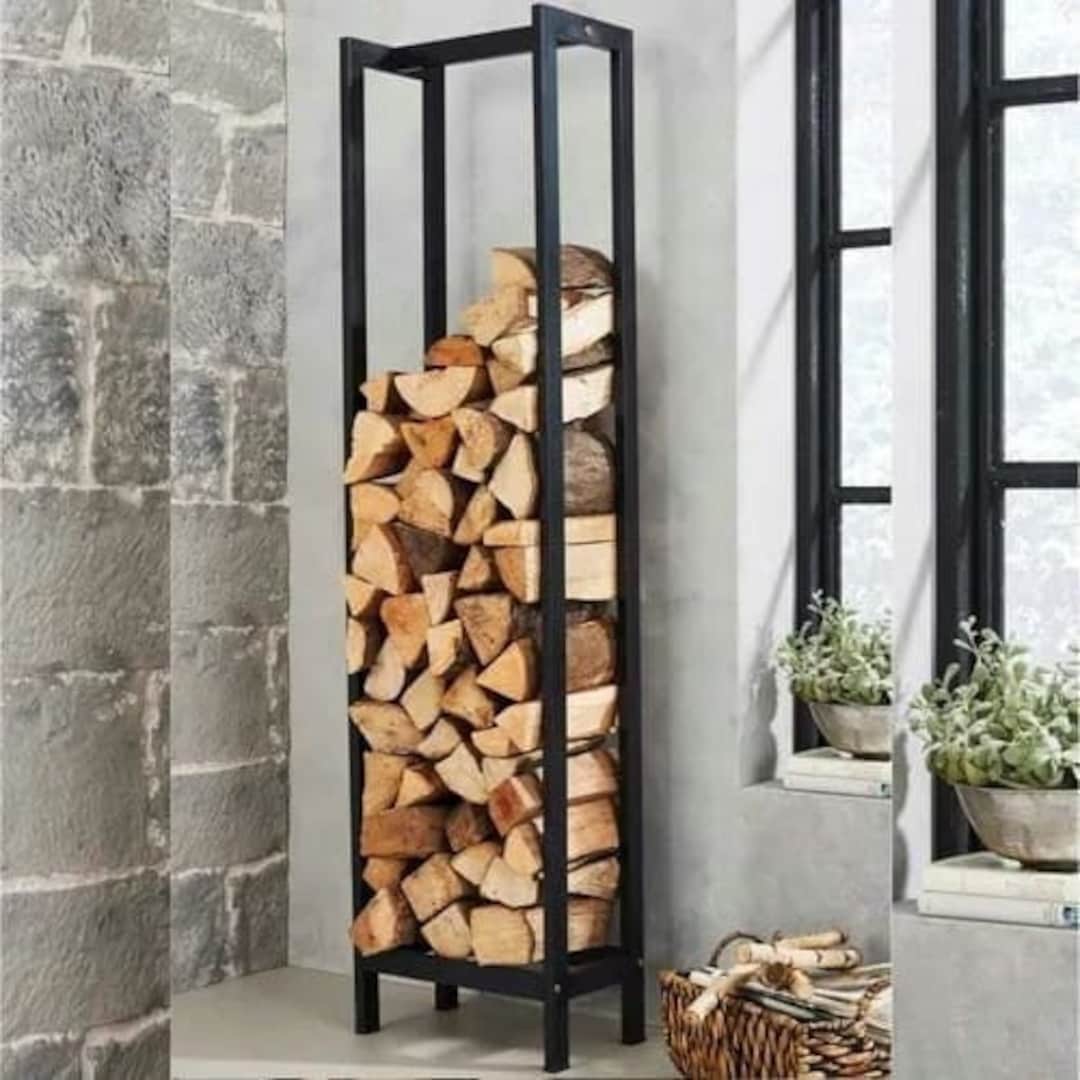 Firewood Rack, Firewood Shelf, Vertical Firewood Rack, Log Holder - Etsy