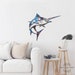 Swordfish Metal Wall Art, Heat Colored, Wall Decor, Metal Home ...