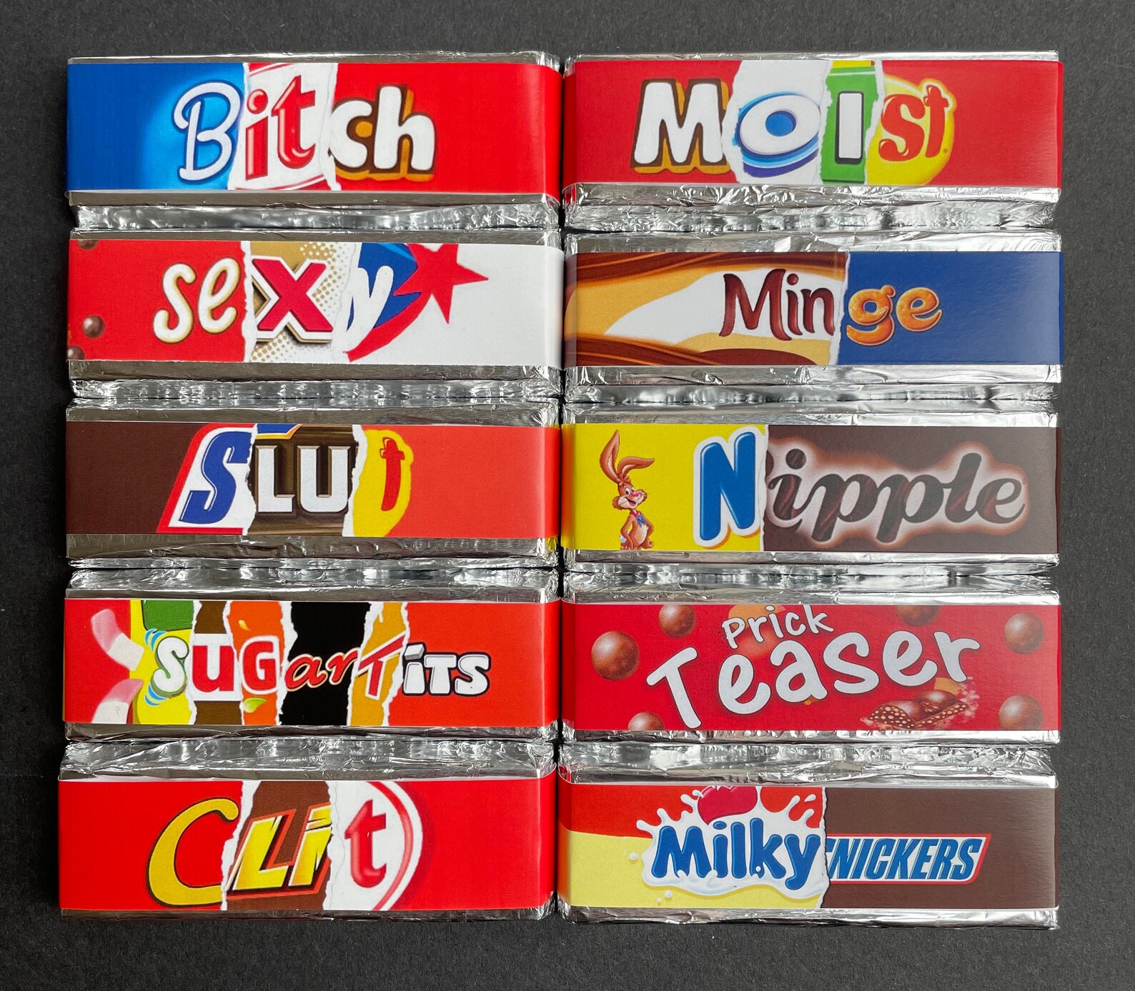 Rude Chocolate Swear Bar Birthday Gift Naughty Chocolate | Etsy