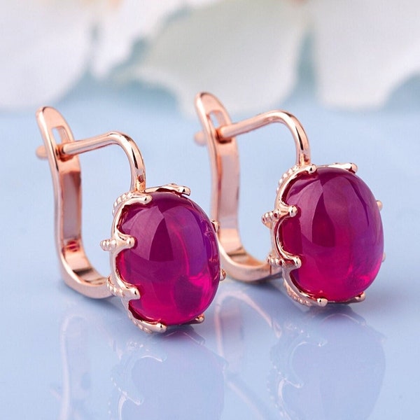 Ruby Earrings - Etsy