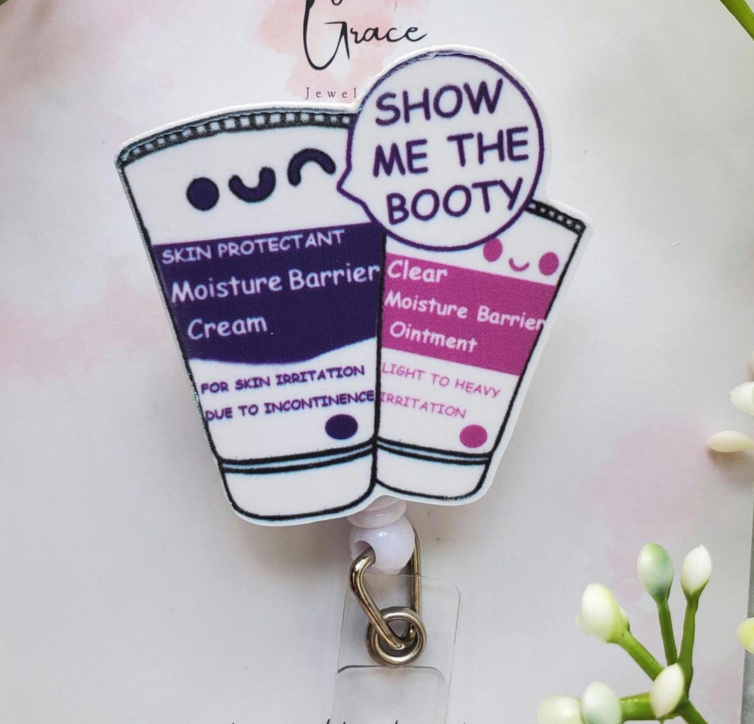 Moisture Barrier Badge Reel: Wound Care Nurse Retractable ID Holder ...
