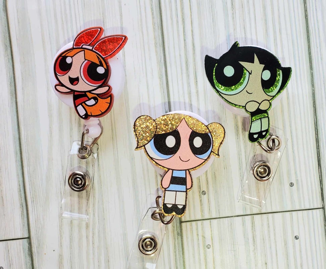 Badge Reel Power Girls,badge Cute,badge Hero Girl, Badge Reel Character ...
