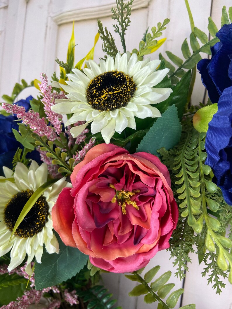 Beautiful Vintage Spring Summer Wreath for Front Door French - Etsy