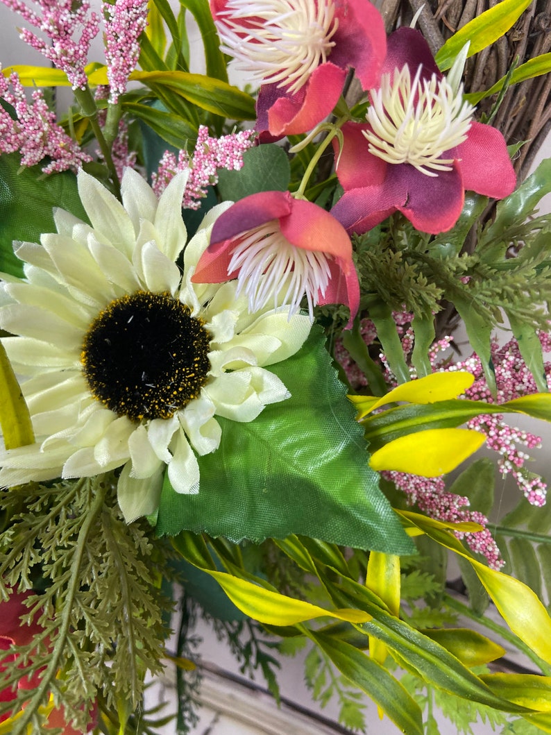 Beautiful Vintage Spring Summer Wreath for Front Door French - Etsy