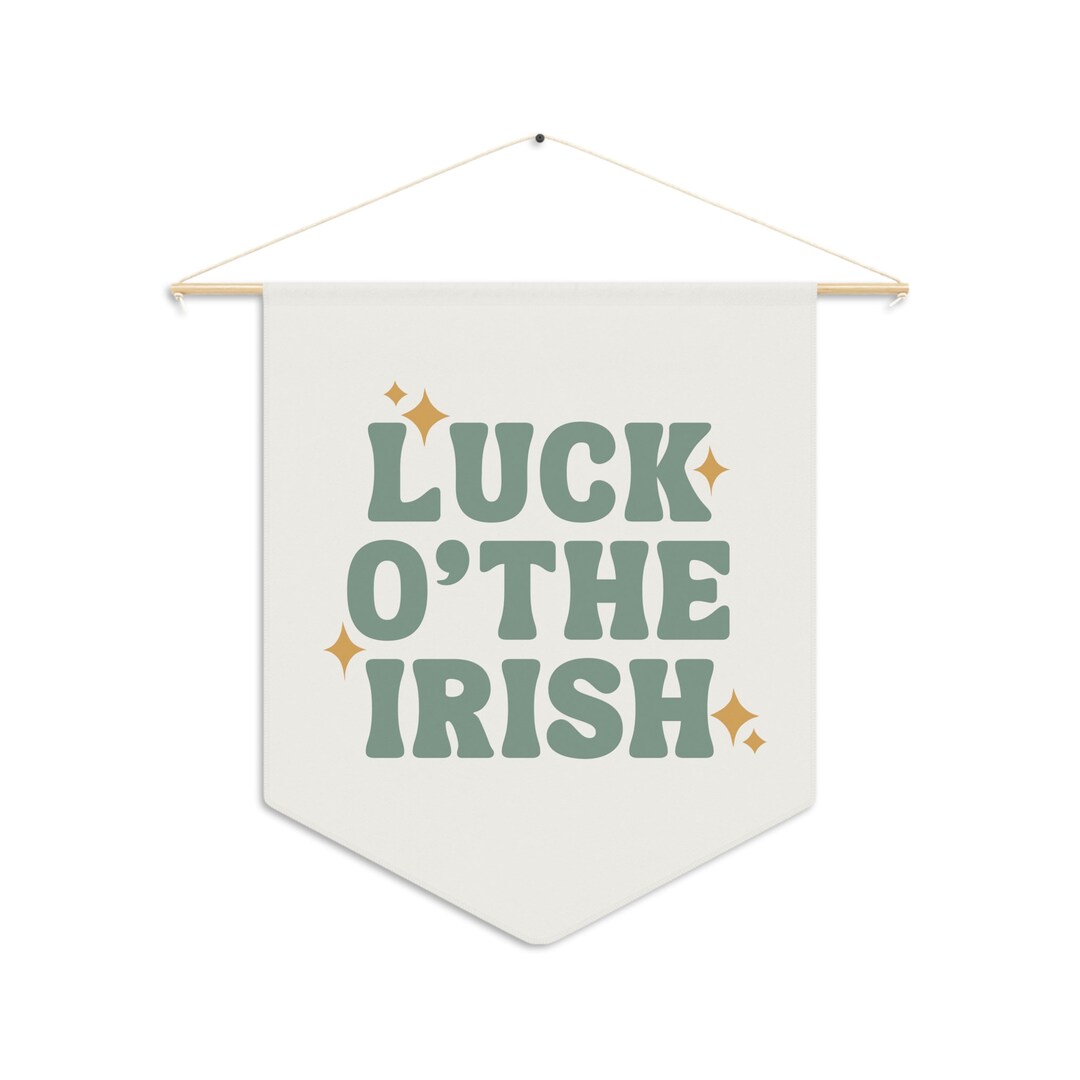 St. Patrick's Day Banner - Luck of the Irish Banner - St. Paddy's Day ...
