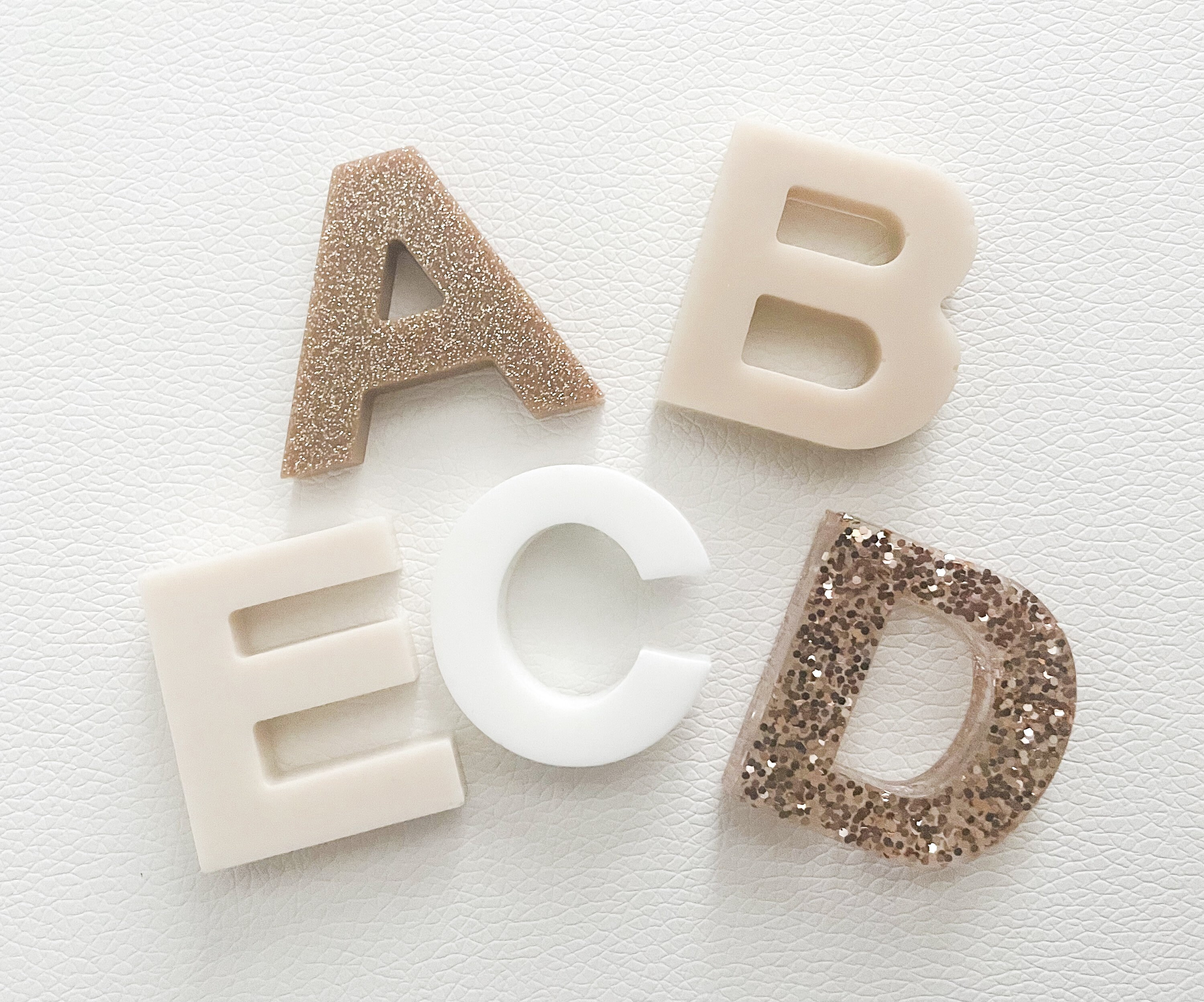 Handmade Epoxy Resin Alphabet Letters Set for Sensory Play and ...