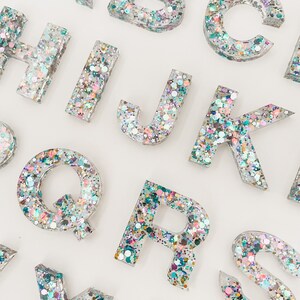 Handmade Epoxy Resin Alphabet Letters Set for Sensory Play and - Etsy