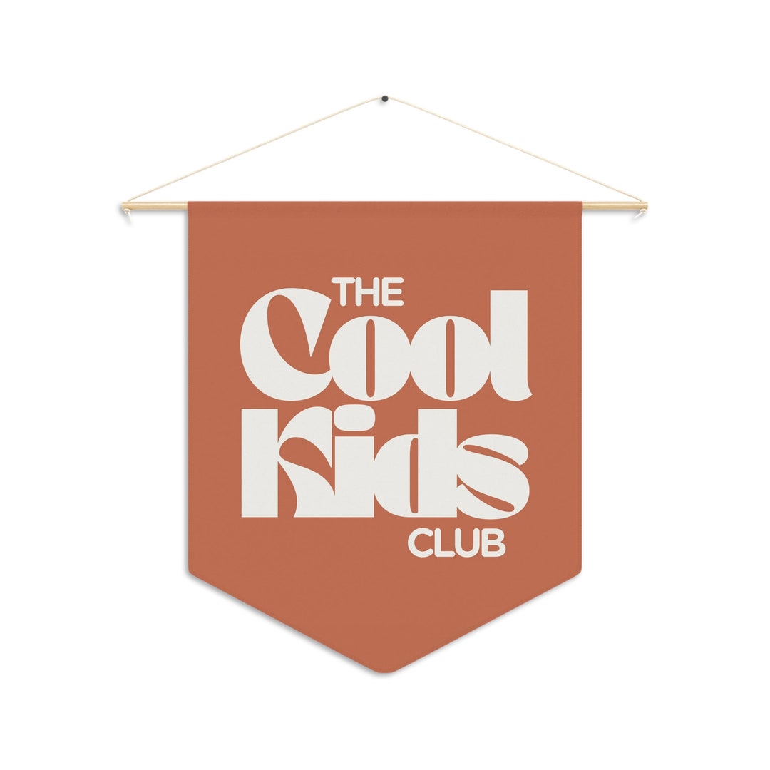 PICK COLORS | the Cool Kids Club | Flag Play Room Decor Playroom Sign ...