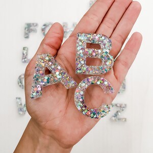 Handmade Epoxy Resin Alphabet Letters Set for Sensory Play and - Etsy