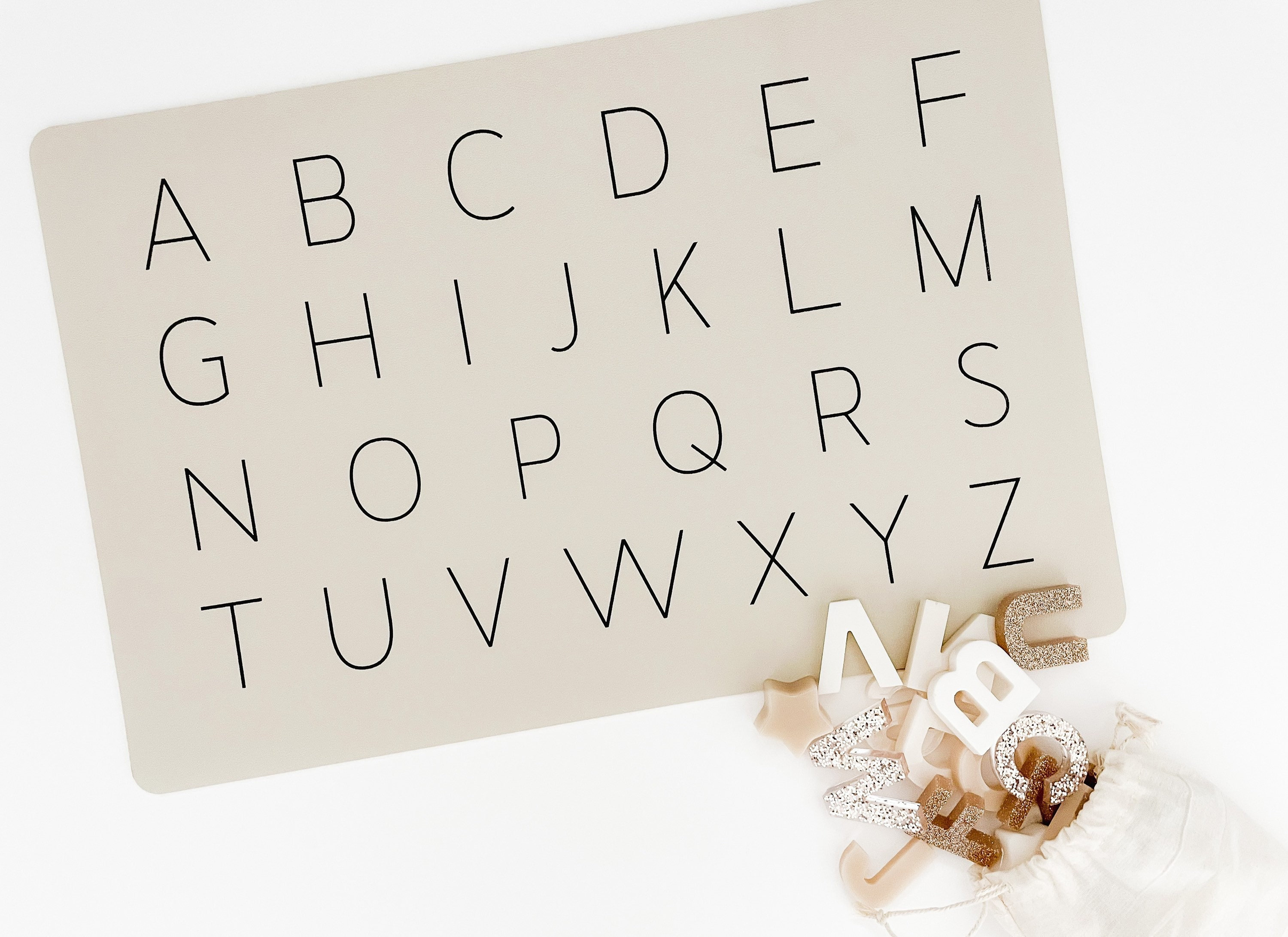 Vegan Leather Alphabet Mat for Resin Bloxx Letters Set for | Etsy