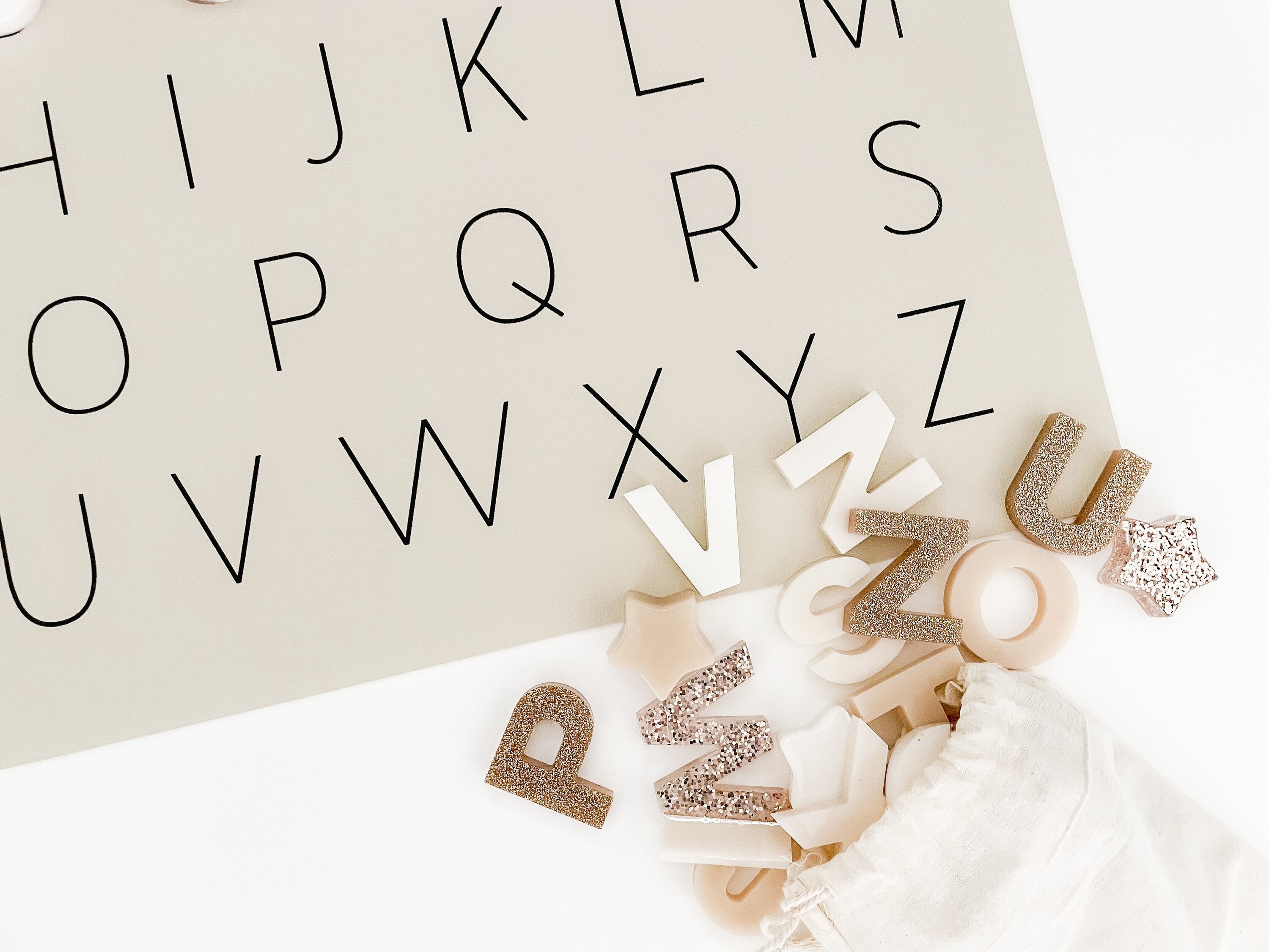 Vegan Leather Alphabet Mat for Resin Bloxx Letters Set for | Etsy