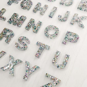 Handmade Epoxy Resin Alphabet Letters Set for Sensory Play and - Etsy