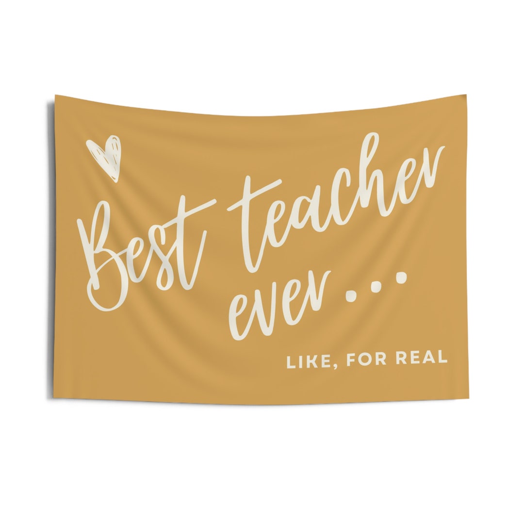 Customizable Teacher Appreciation Week Banner - Best Teacher Ever ...