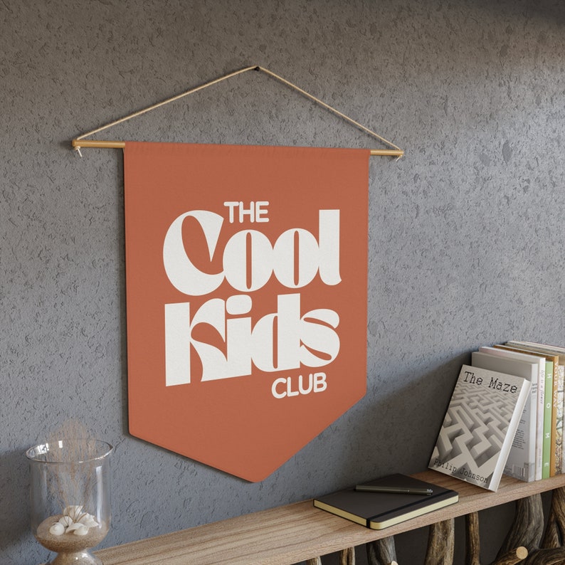 PICK COLORS | the Cool Kids Club | Flag Play Room Decor Playroom Sign ...