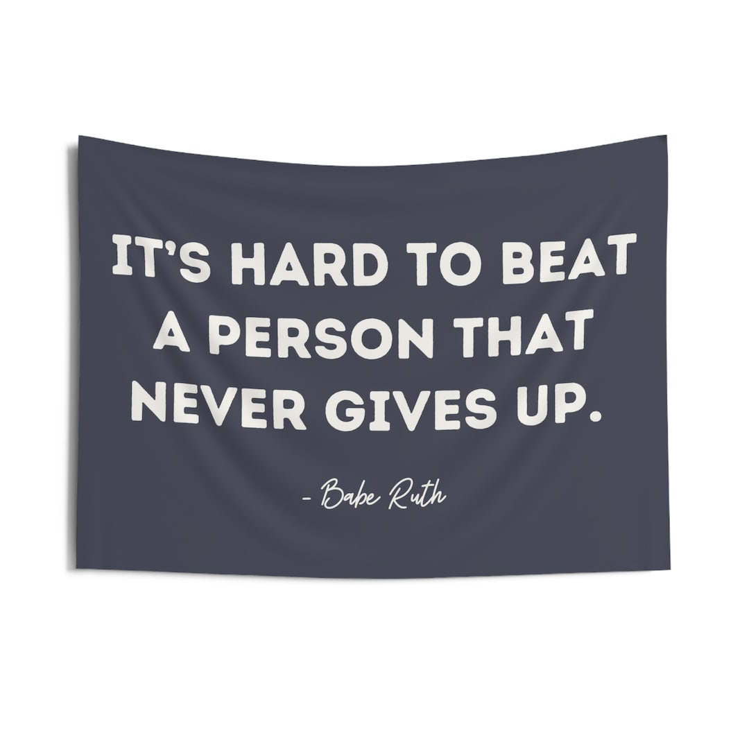 Nursery Wall Decor, Babe Ruth Quote Flag Wall Art Banner, Kids Room ...