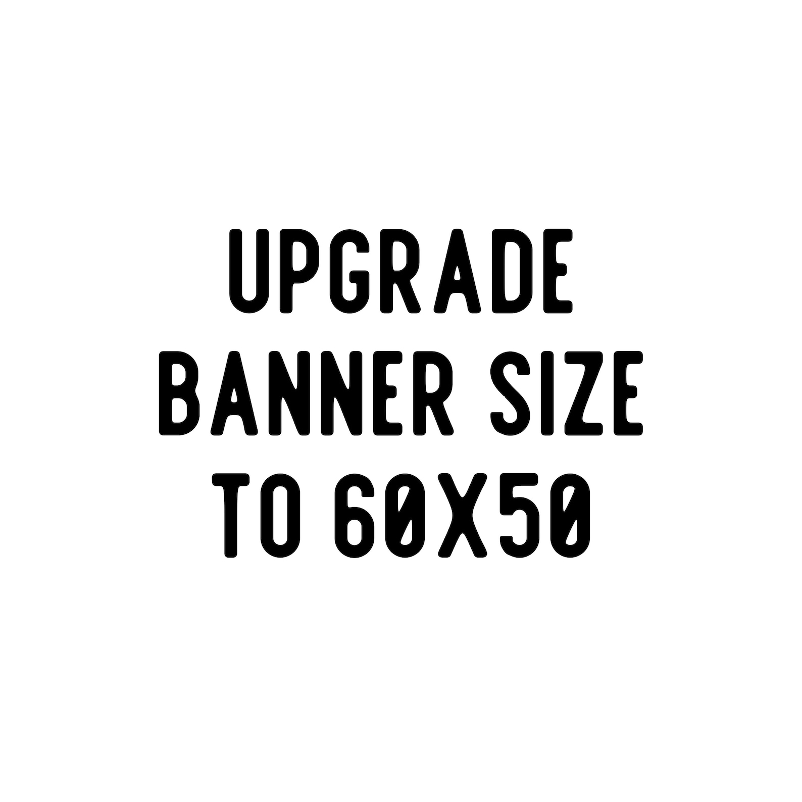 ADD ON - Upgrade Banner Size to 60x50 Inches - Etsy