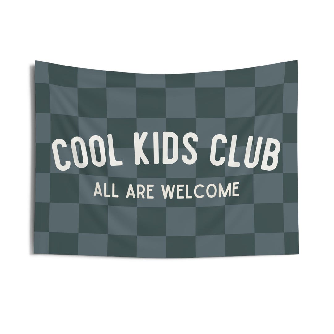 PICK COLORS - Cool Kids Club - Playroom Sign - Boys Room Wall Hanging ...