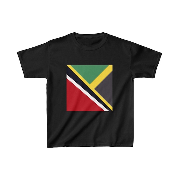Kids Trini Jamaican Flag Trinidad Jamaica Flag T-shirt - Etsy