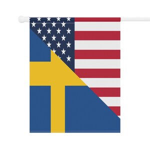 Swedish American Flag Sweden USA Garden & House Banner - Etsy