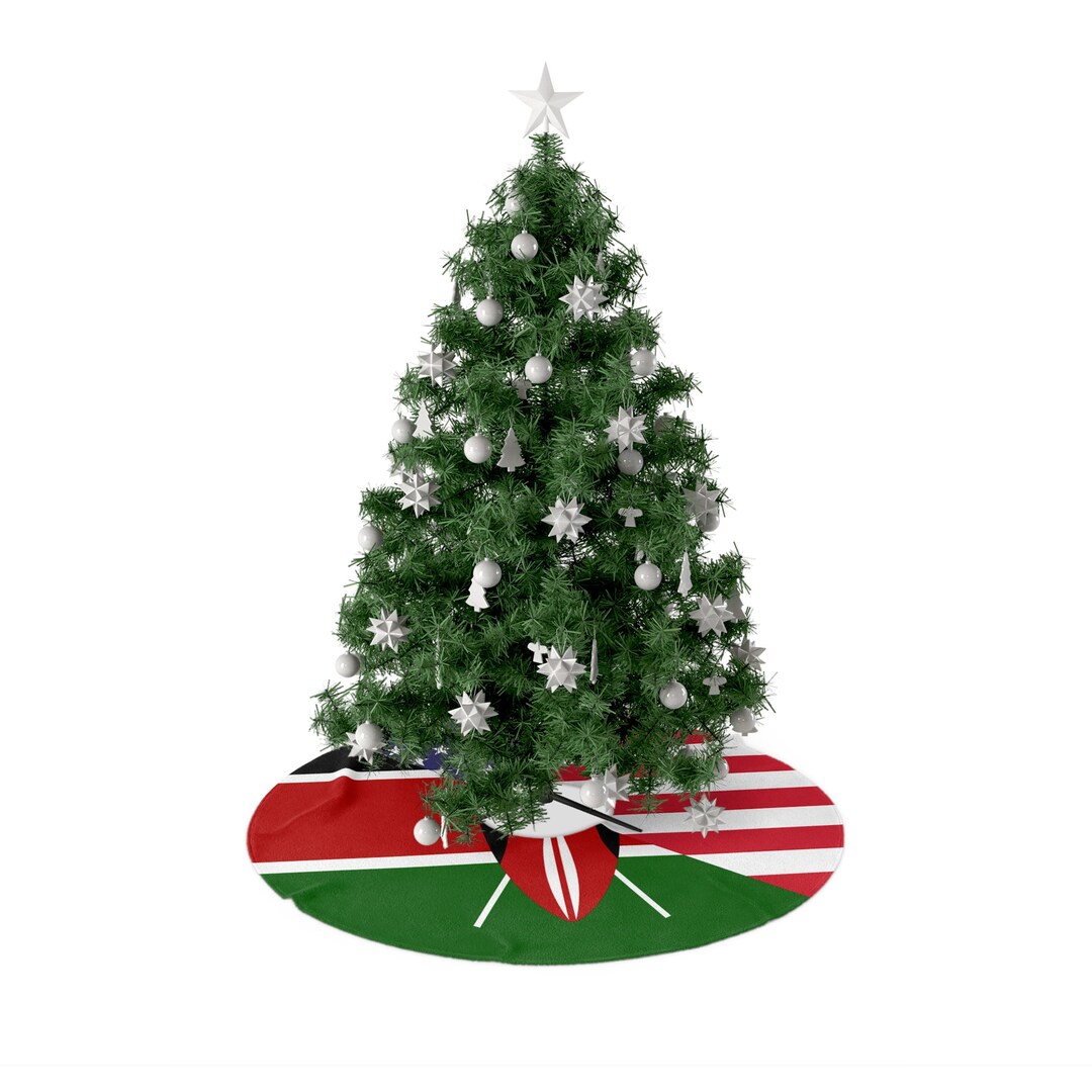 Kenyan American Flag Kenya USA Christmas Tree Skirt - Etsy