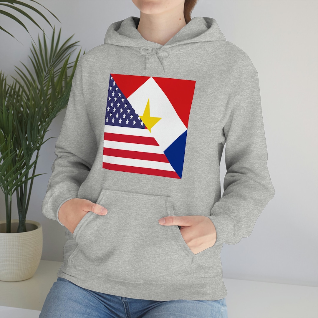 Saba American Flag Half Sabaean USA Hoodie | Unisex Pullover Hooded Sweatshirt Gift For - Etsy