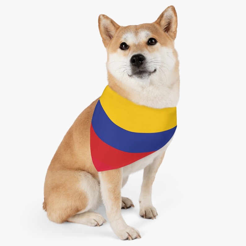 Colombia Pet Dog Cat Animal Bandana Collar Gift For - Etsy