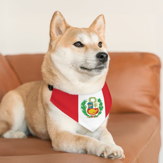 Peru Flag Pet Bandana Collar Peruvian Dog Cat Animal - Etsy