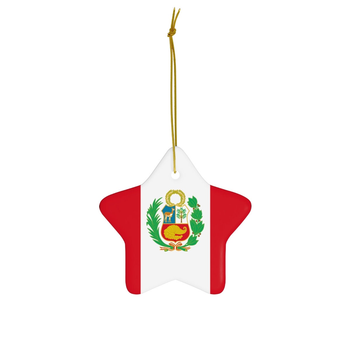 Peru Flag Ceramic Ornaments | Peruvian Christmas Tree Gift For - Etsy