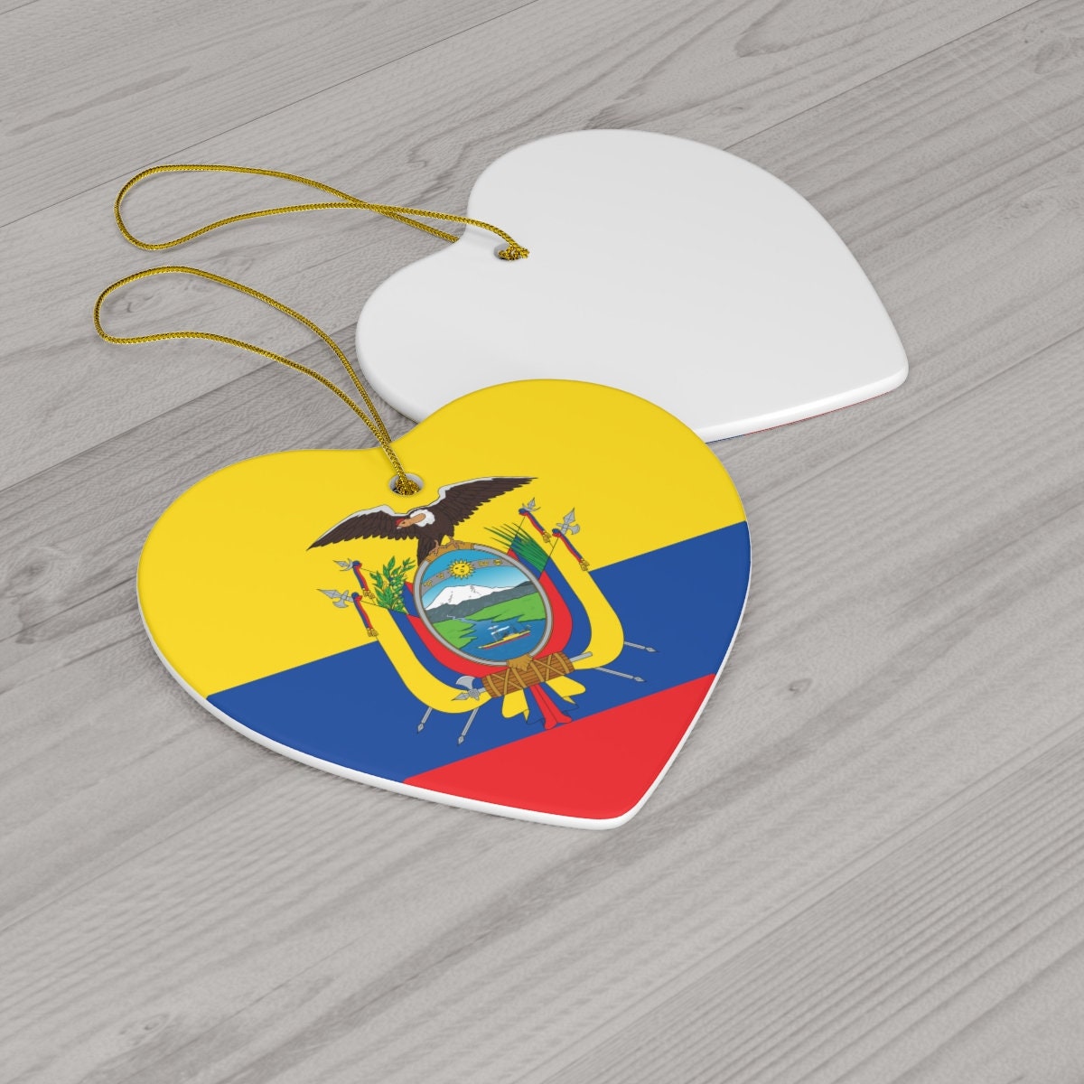 Ecuador Flag Ceramic Ornaments Ecuadorian Christmas Tree - Etsy