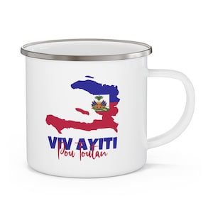 Viv Ayiti Pou Toutan Haitian Forever Haiti 12oz Enamel Mug - Etsy